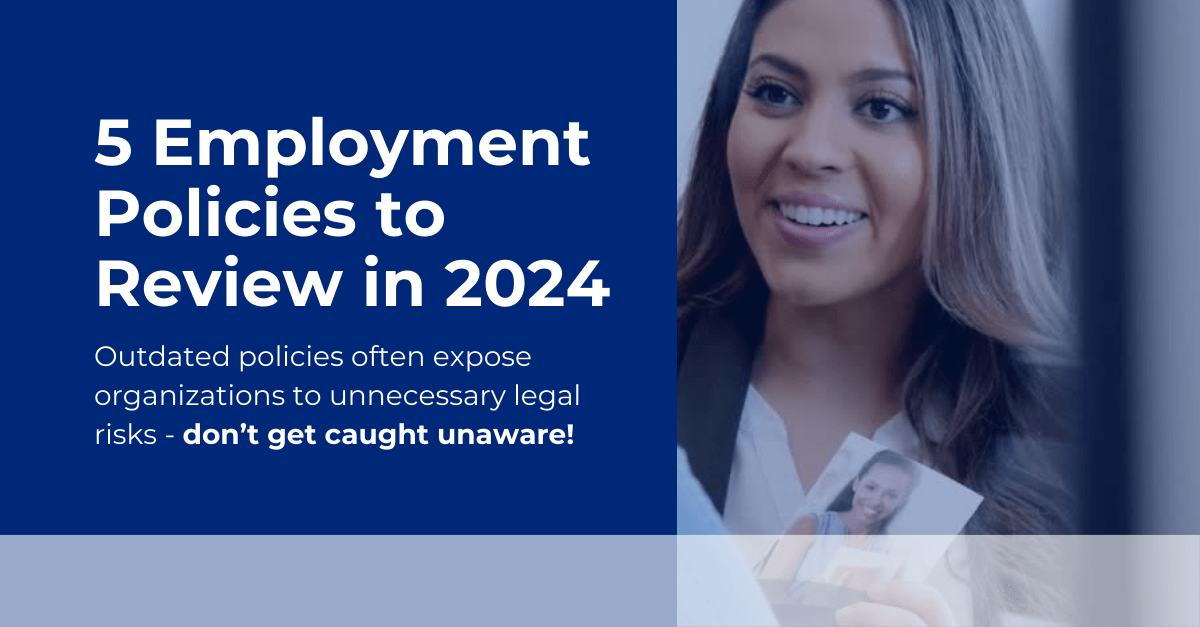 5 Employment Policies to Review in 2024 | Marshall+Sterling
